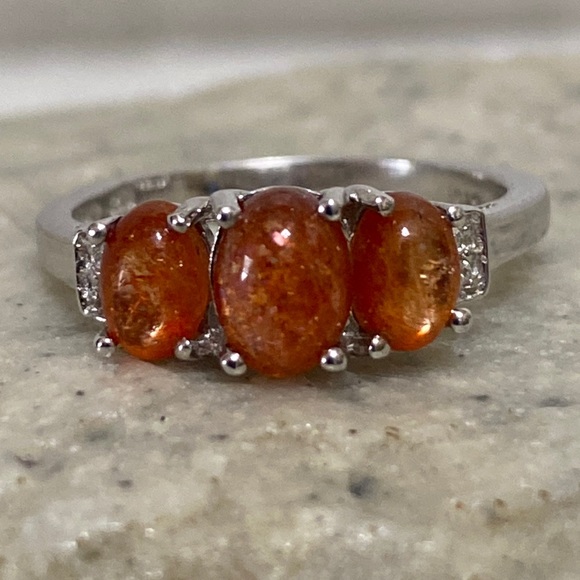 STS | Jewelry | Sts Sterling Silver Sunstone Ring | Poshmark